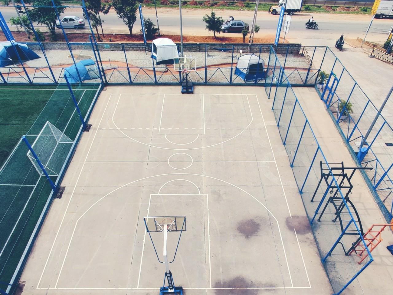 Basketball court at Decathlon Anubhava